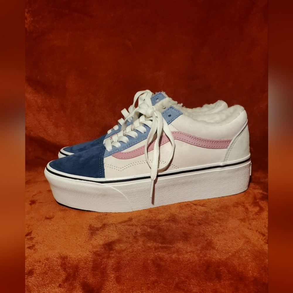 New Vans Platform Leather Sneakers - Gem